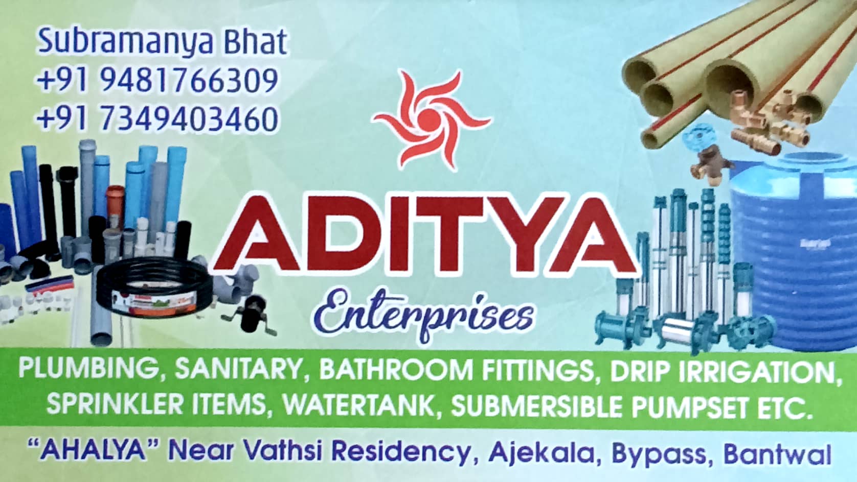 Aditya Enterprises In Ajekala Bypass Bantwal- Hello Mangaluru