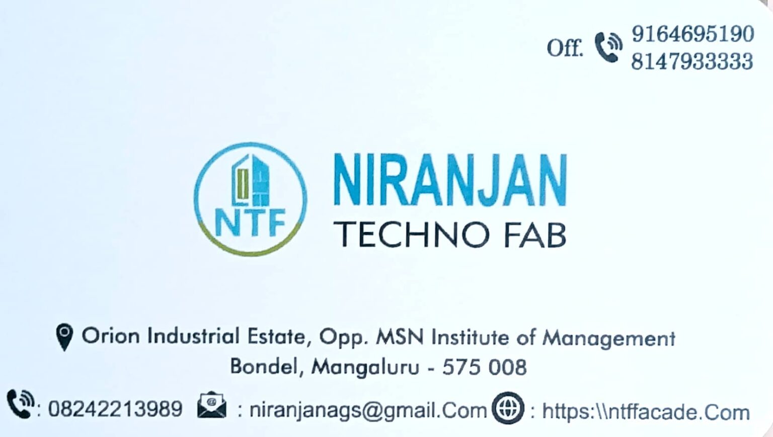 Niranjan Techno Fab- Facade Work In Mangalore Bondel- Hello Mangaluru